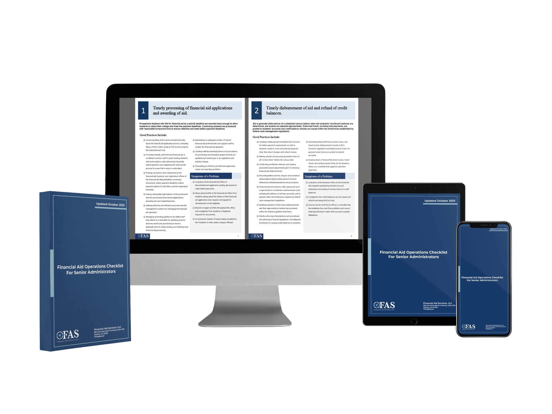 Financial Aid Operations Checklist For Senior Administrators | FAS